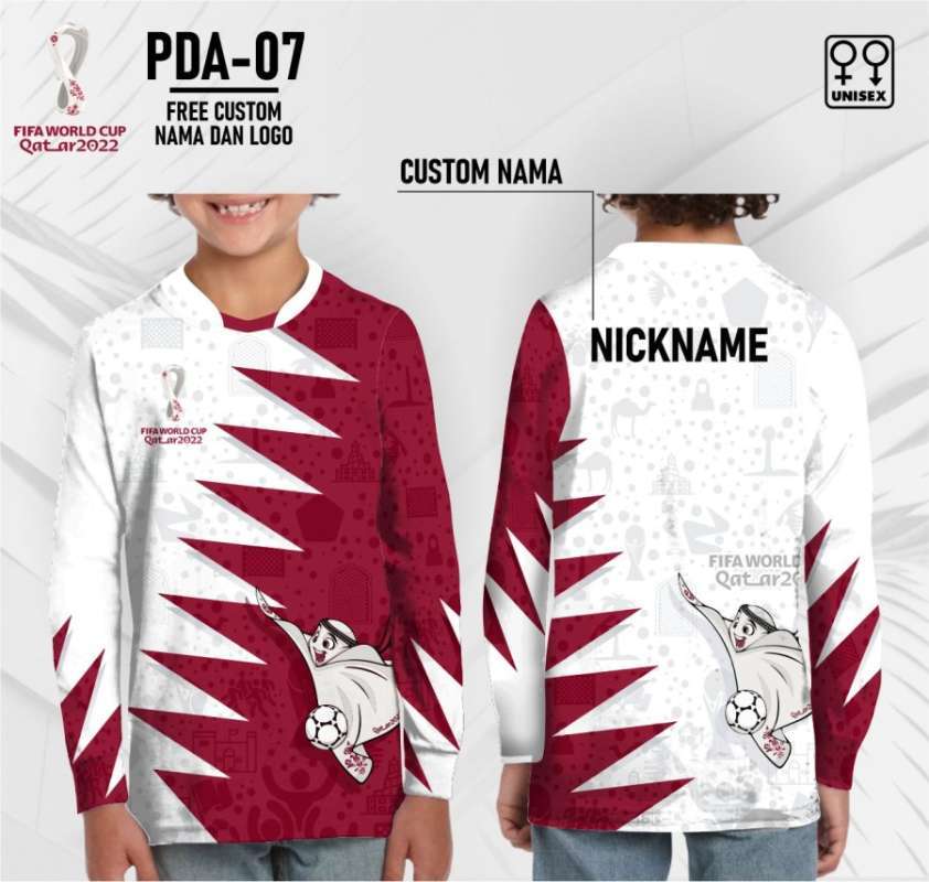 Promo Jersey piala dunia 2022 qatar baju bola anak kaos lengan panjang ...