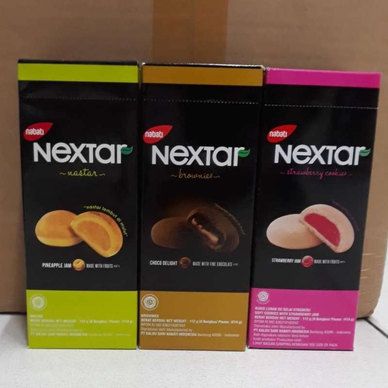 Jual nextar brownies choco,nanas,dan strawberi box 8Ã 14gr di Seller ...