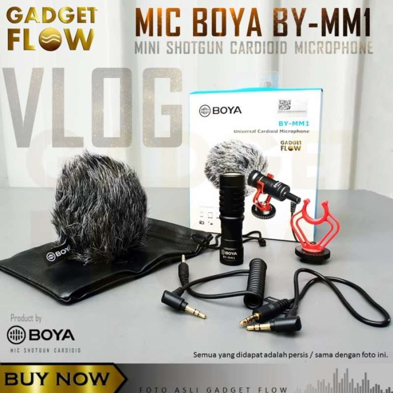 Jual MIC MICROPHONE SHOTGUN BOYA MINI YOUTUBE VLOGGING VIDEO - BY MM1 ...