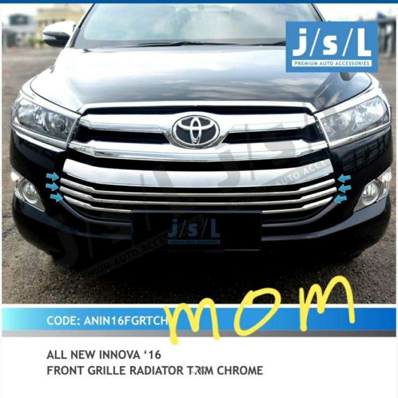 Jual JSL Front Grill List Radiator Depan Bawah Chrome All New Innova ...