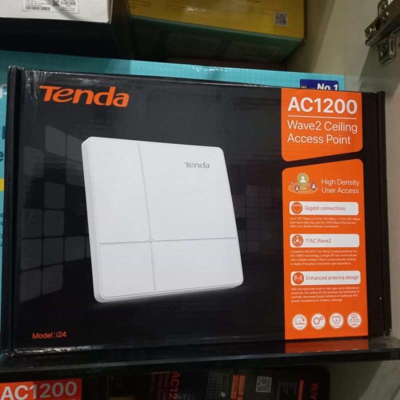 Jual Access Point Tenda I24 Wave2 Ceiling Ac1200 Di Seller New Tech ...