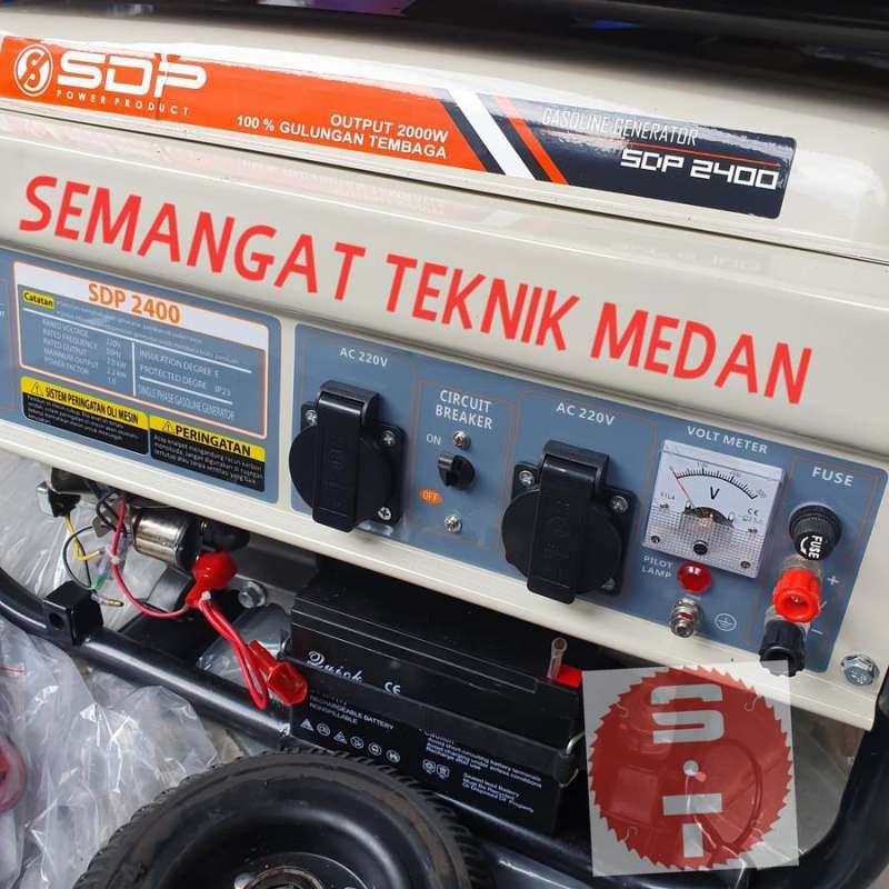 Jual Genset Generator Bensin Tembaga 2000 Watt Electric Starter Sdp ...