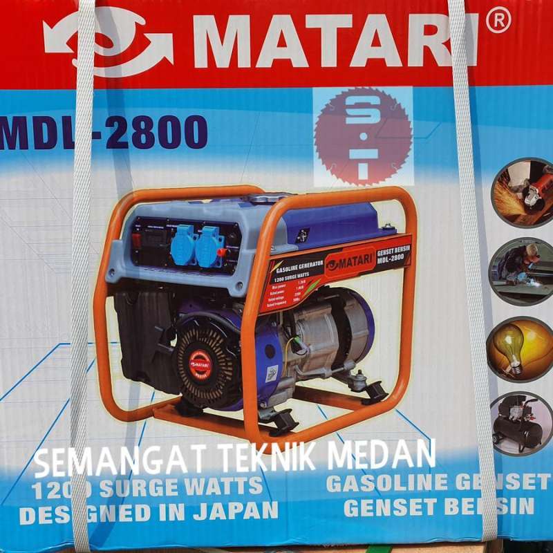 Jual MPG2900 GENSET GENERATOR LISTRIK 1200 WATT MANUAL STARTER AVR MATARI di Seller Semangat ...