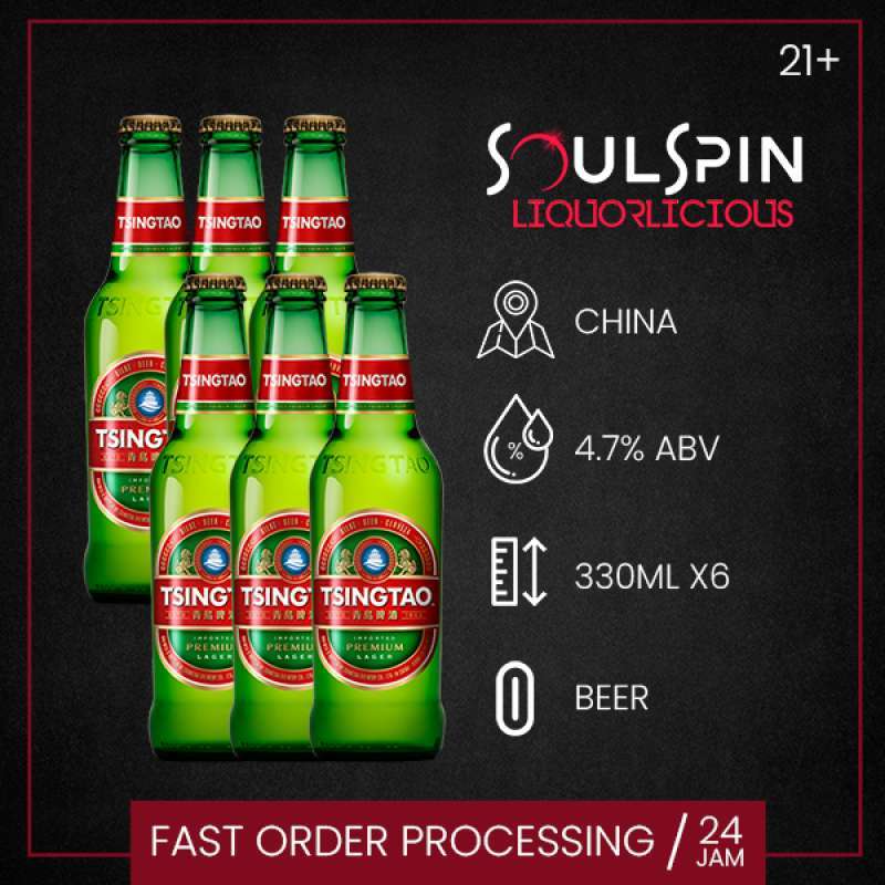 Jual Tsingtao Imported Premium Lager [ Isi 6 Botol ] Di Seller Soulspin ...