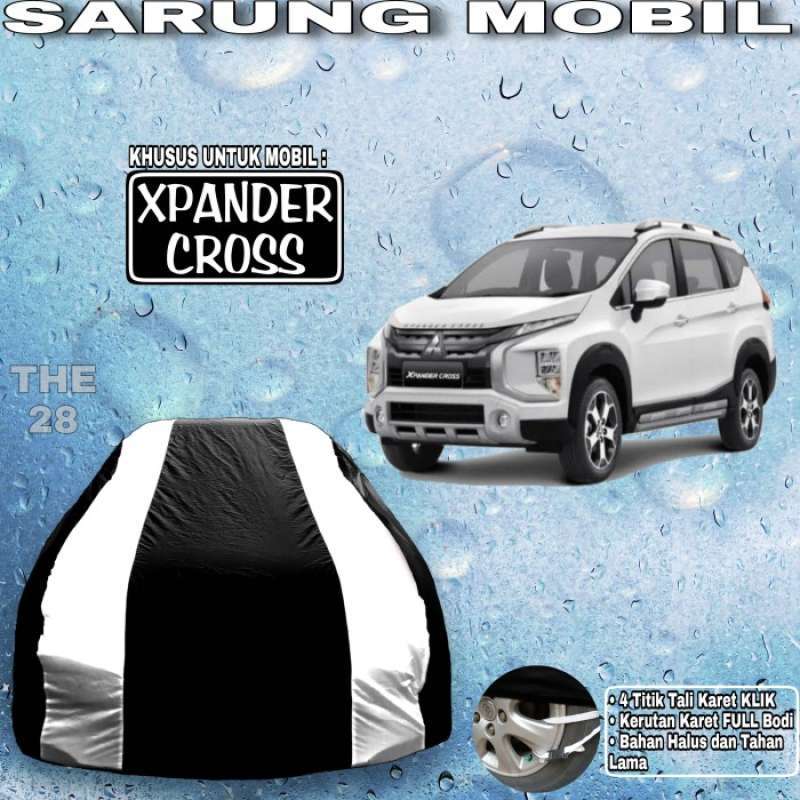 Promo Sarung Mobil XPANDER CROSS Strip SILVER Body Cover Penutup ...