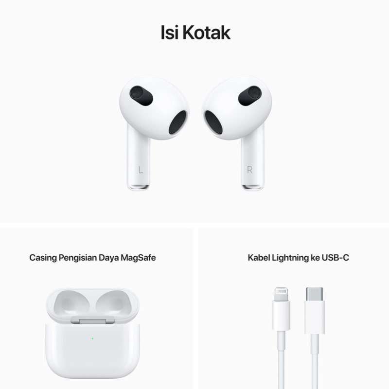 Promo AirPods (generasi Ke-3) - With Lightning Charging Case Diskon 6% ...