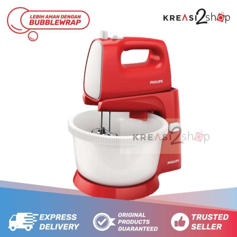 Jual Philips Hand Mixer with Bowl HR1559 HR 1559 / 10 Red Merah di ...