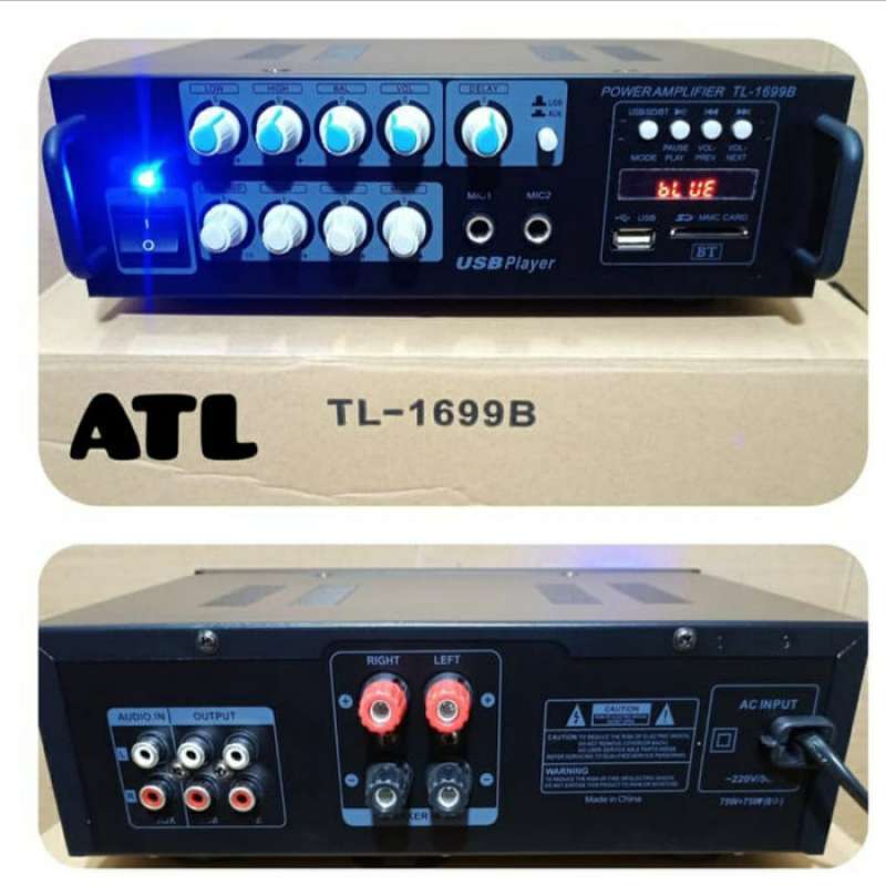 Promo Power amplifier karaoke mini atl tl 1699 bluetooth original ...