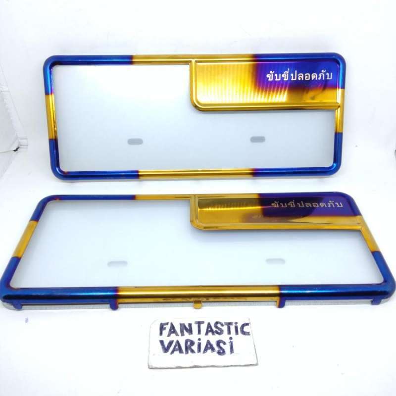 Jual BINGKAI PLAT NOMOR TULISAN THAILAND HARGA SETS PLUS MIKA BINGKAI ...