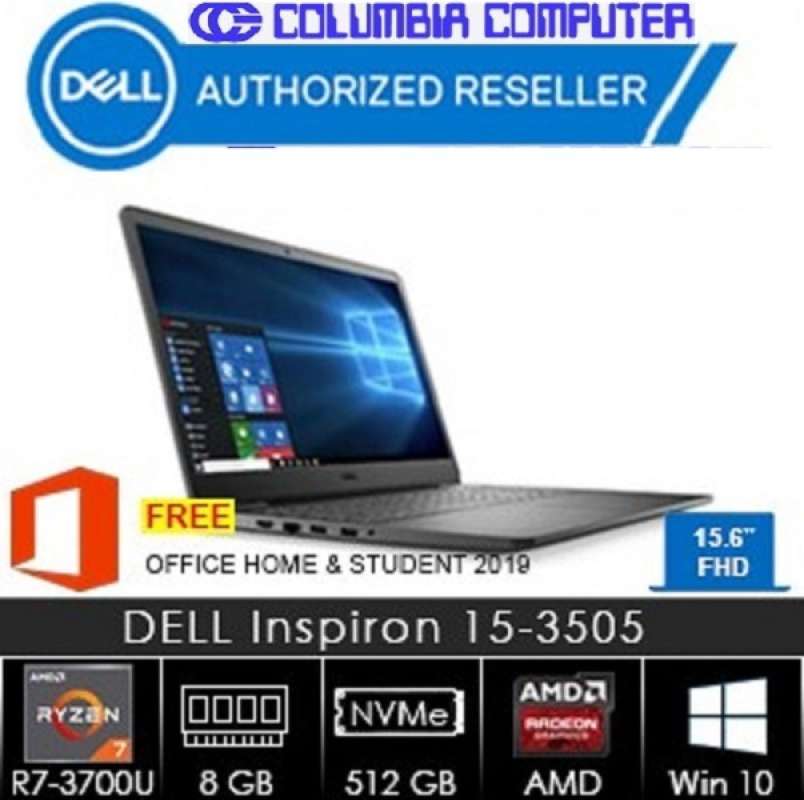 Promo DELL Inspiron 15-3505 R7-3700U Diskon 16% di Seller Columbia ...