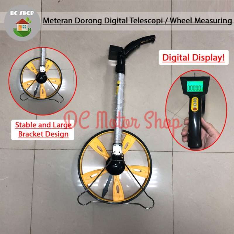 Promo Meteran Dorong Roda Display Digital Telescopic / Measuring Wheel ...