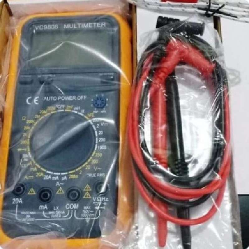 Jual Digital Multimeter Multitester Capacitance LC Meter VC9808 ORI di ...