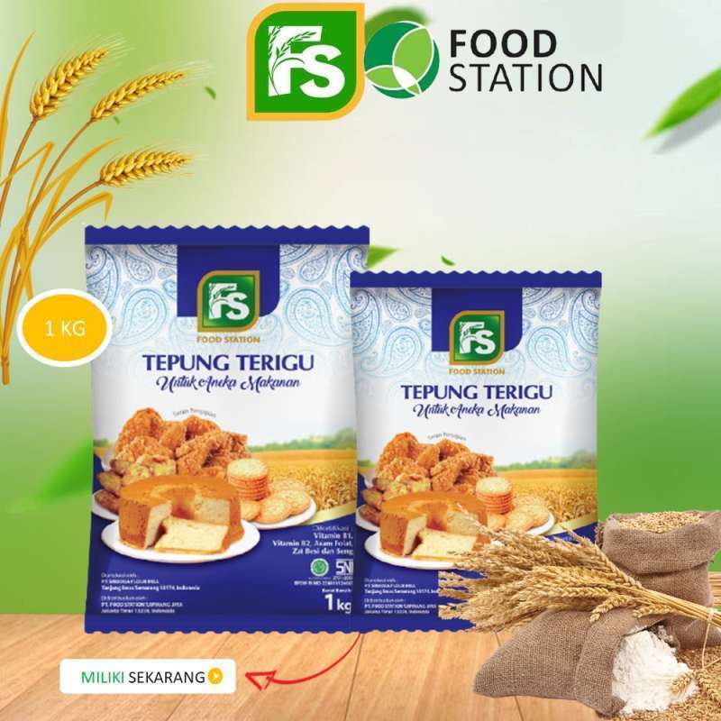 Promo FS Tepung Terigu 1 KG Diskon 27% di Seller TBMstore - Pisangan ...