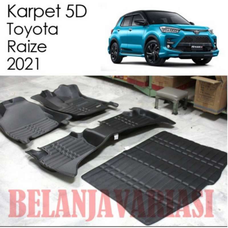 Promo Karpet Mobil 5D Toyota RAIZE 2021 Tambah Bagasi di Seller ...