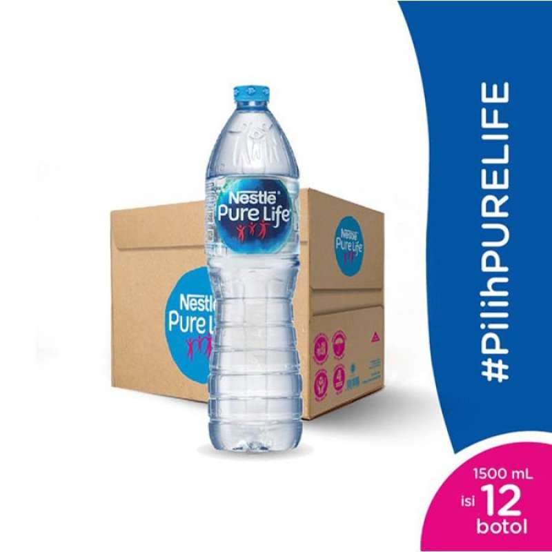 Promo Nestle Pure Life [1500 mL/12 pcs] Diskon 14% di Seller Blibli.com - Gudang Blibli | Blibli