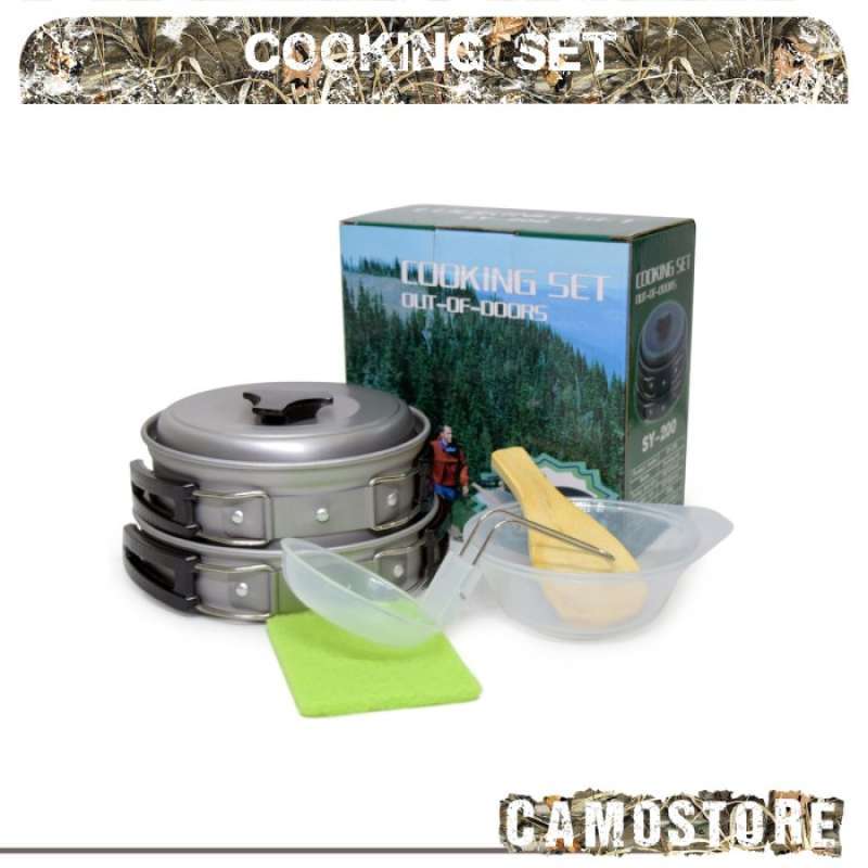 Jual Nesting \ Cooking set Alat masak camping /lapangan DS SY 200 di ...