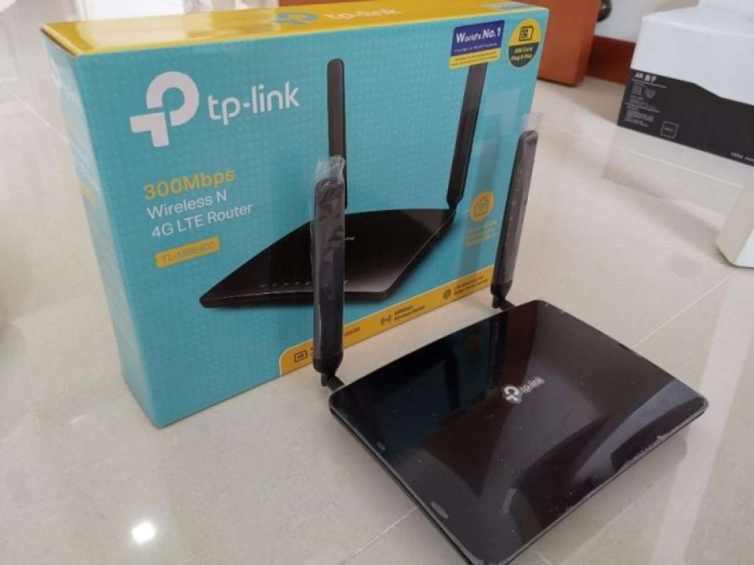 Promo Tp-Link Tl-Mr6400 300Mbps Wifi N 4G Lte Router Build-In 4G Lte ...