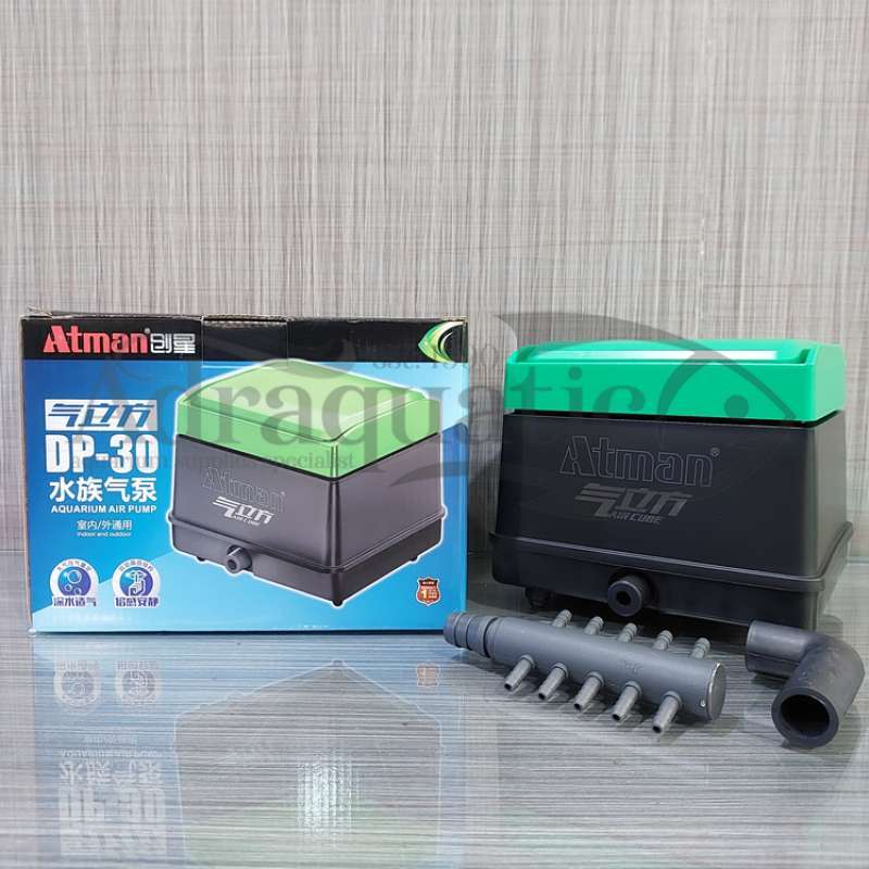 Jual ATMAN DP-30 POMPA UDARA AERATOR AIR PUMP GELEMBUNG AQUARIUM KOLAM ...