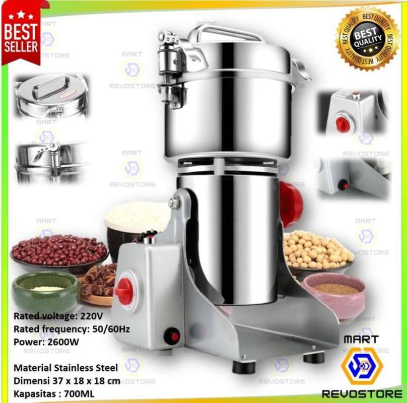 Jual Mesin Penggiling Bumbu Penepung Tepung Spices Grinder Miller 700g ...