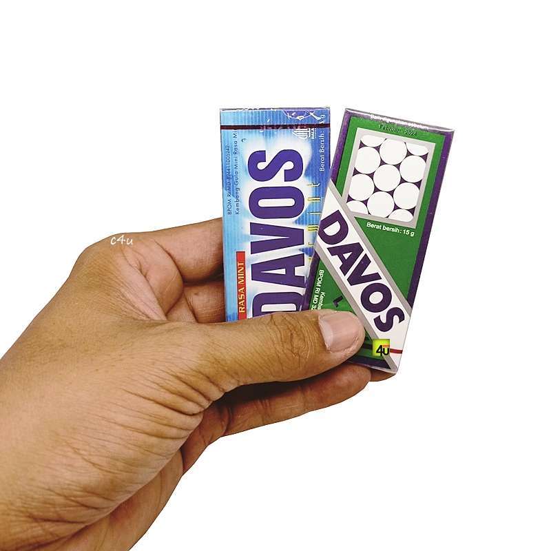 Promo DAVOS Peppermint - Permen Mint MINI - 15g Kotak di Seller ...