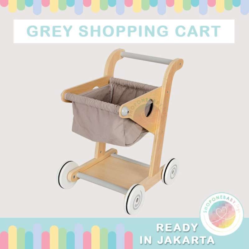 Jual Mainan Bayi Belajar Jalan Shopping Trolley Push Cart Baby Walker ...