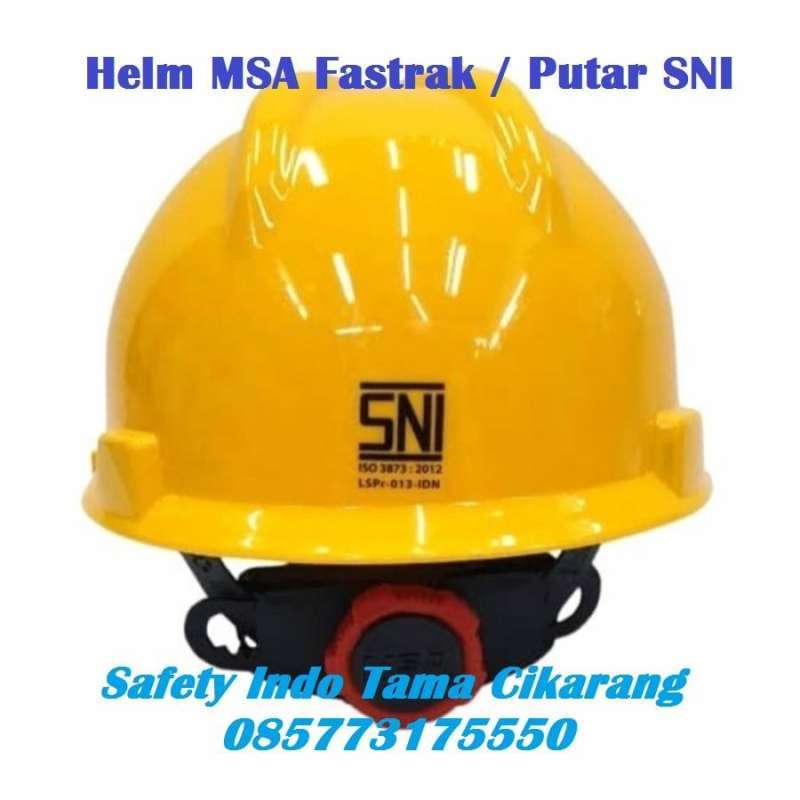 Jual Helm Safety Proyek MSA Lokal SNI + Sarang Putar Fastrack + Tali ...