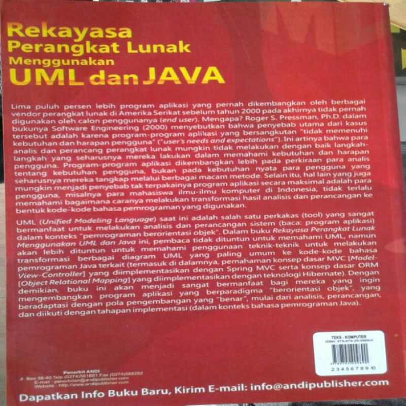 Promo Premium Buku Rekayasa Perangkat Lunak Menggunakan Uml Dan Java ...