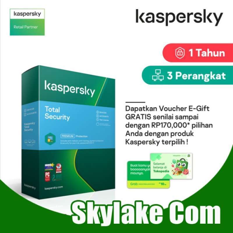 Jual KASPERSKY TOTAL SECURITY / KTS 3USER / 3 USER di Seller Toko Adaku - Pegadungan, Kota ...