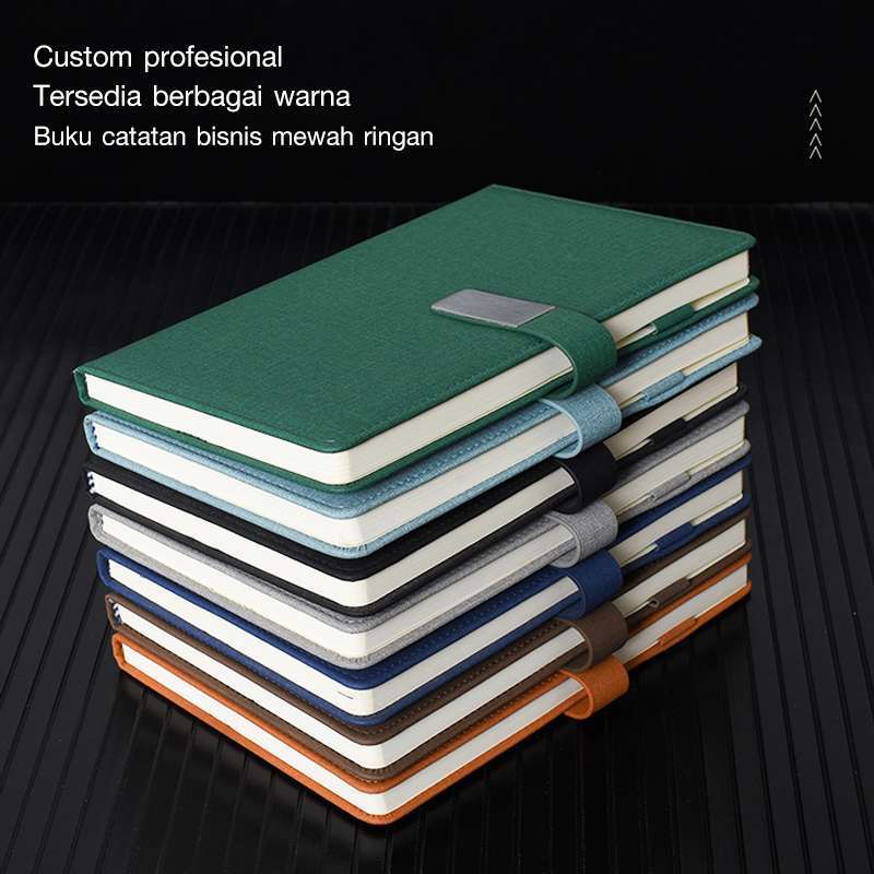 Jual Buku Catatan Buckle Magnet Bisnis Vintage Notebook Kantor A5 Bisa ...