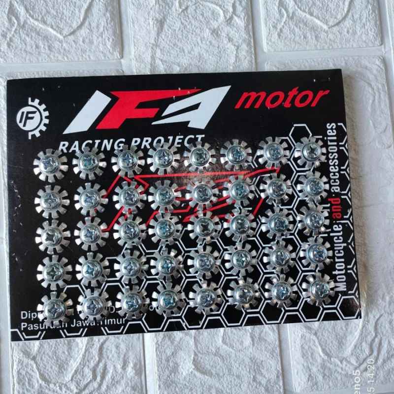 Jual Baut Obeng Plus Ring Monel model Matahari Universal Variasi Motor ...