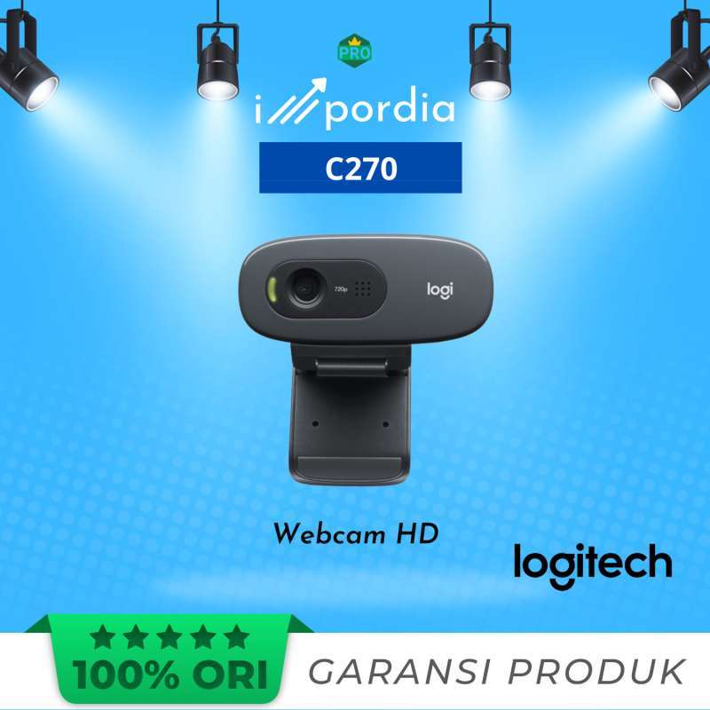 Jual Logitech C270 Camera Webcam HD 720p Windows Mac OS Chrome OS di ...