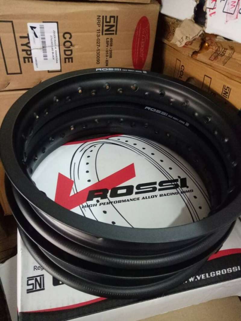 Promo VELG PAKET ROSSI 215 - 250 RING 14 HITAM Diskon 23% di Seller Cintamotormu - Duri Kepa ...