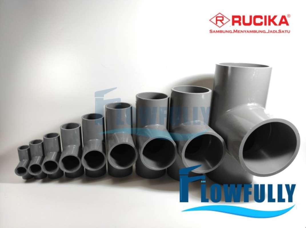 Jual TEE AW 8 inch RUCIKA TEE TS POLOS 8 TEBAL PVC di Seller flowfully ...