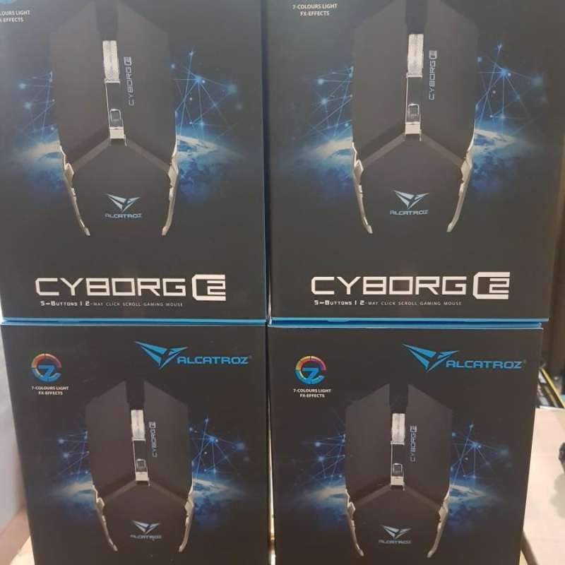 Jual ALCATROZ CYBORG C2 Gaming Mouse 3200CPI. 2-Way Click Scroll Mouse ...