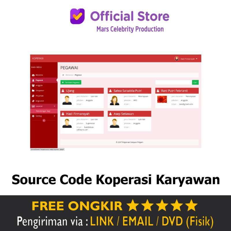 Jual Source Code Aplikasi Koprasi Koperasi Karyawan Simpan Pinjam PHP CI CodeIgniter Siap Pakai ...