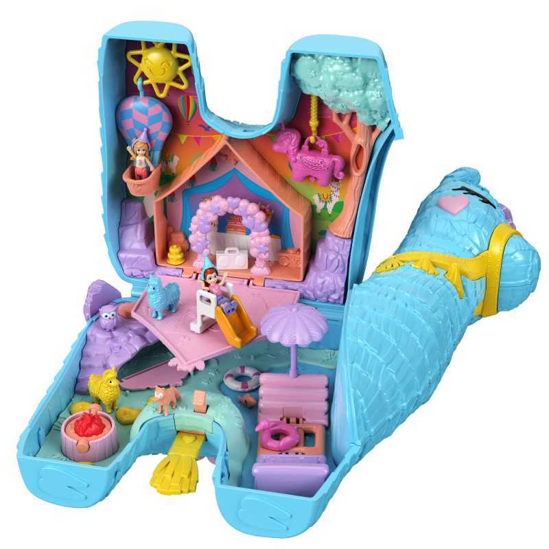 Promo Polly Pocket Pajama Party Llama Party Playset Hhx73 Diskon 37% Di ...