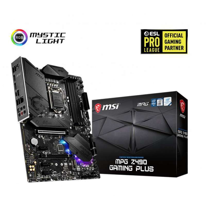 Jual MSI MPG Z490 GAMING PLUS (Intel Z490, DDR4) Comet Lake-S LGA1200 ...