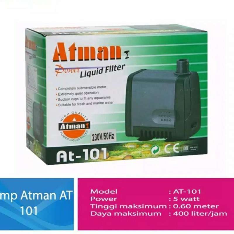 Jual Mesin Pompa Water Pump Power Head Filter Aquarium Kolam Merk Atman ...
