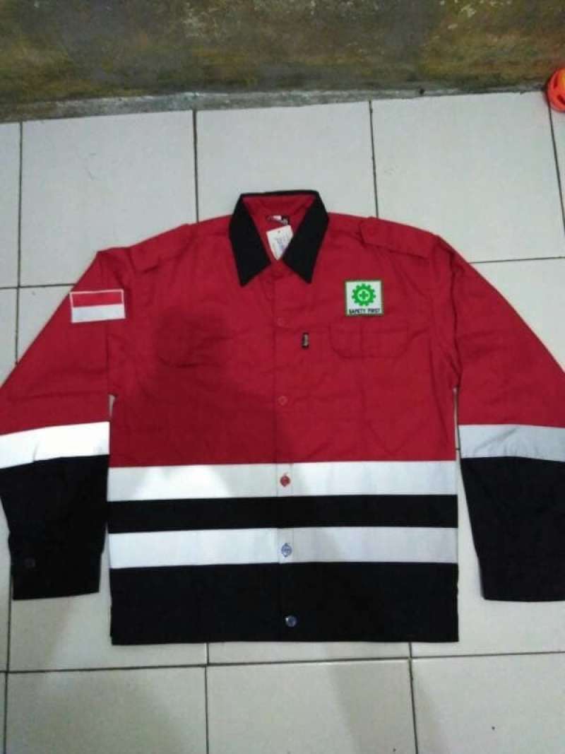 Promo Baju Kerja Safety Kombinasi Plus Logo / Baju Seragam Safety ...