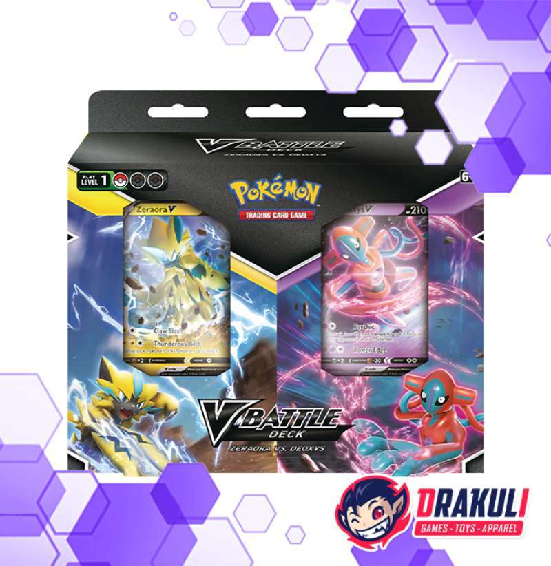 Jual TCG Pokemon V Battle Deck Bundle - Zeraora Vs. Deoxys di Seller ...