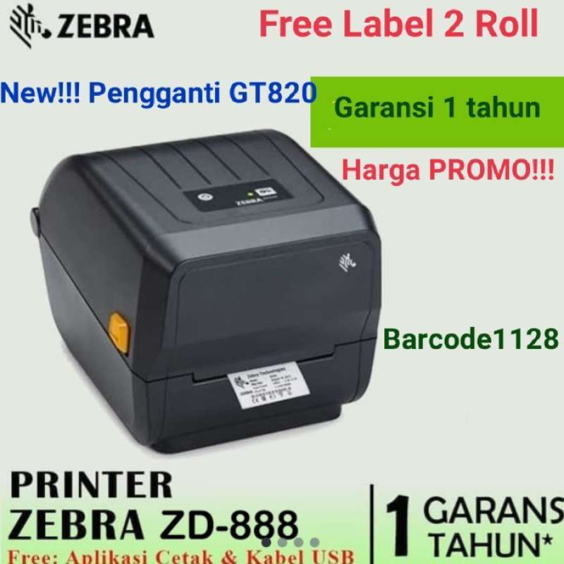 Jual Promo Zebra Printer Barcode Zd888 Pengganti Gt820/Gk888T/Gc420T di ...