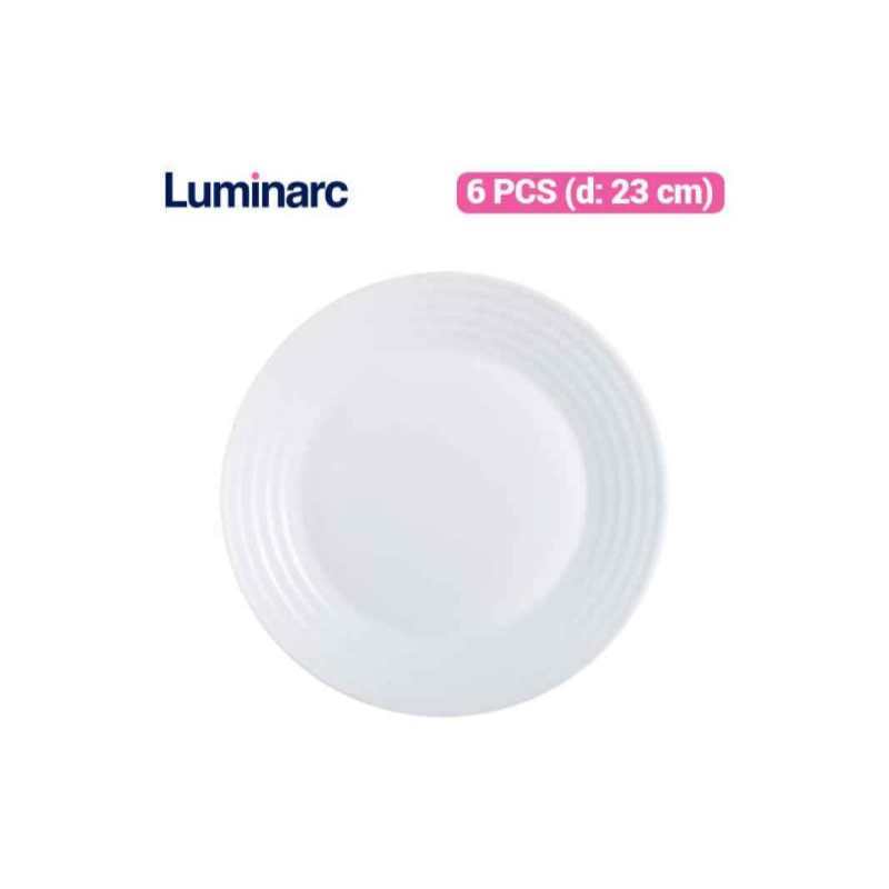 Promo Luminarc Harena White Piring Makan [23cm /6pcs] Diskon 25% di ...
