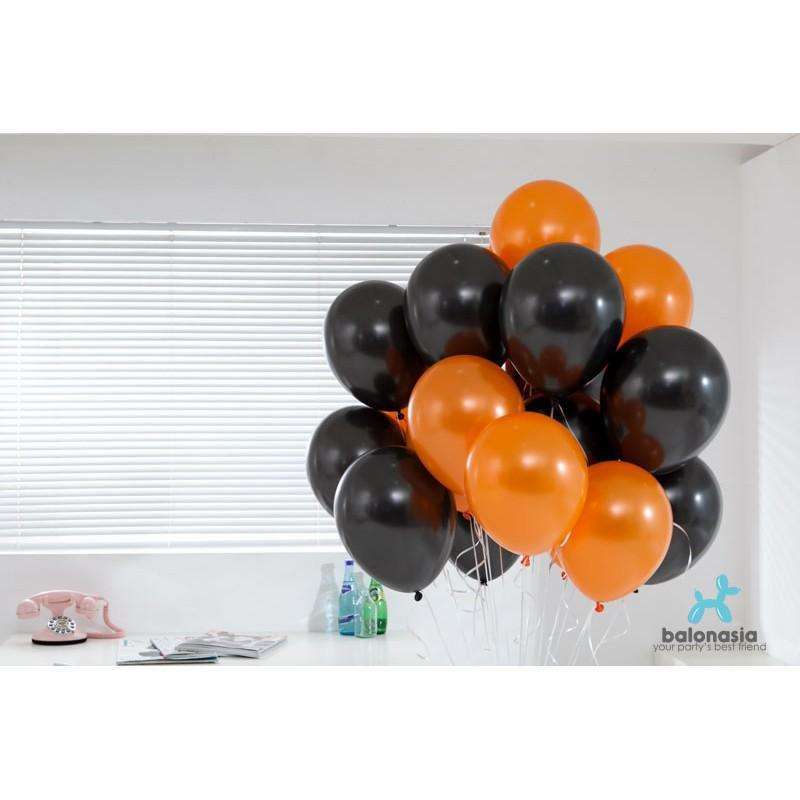 Jual Balon HITAM ORANYE ISI 10 pcs di Seller Merimar Collection - Kab ...