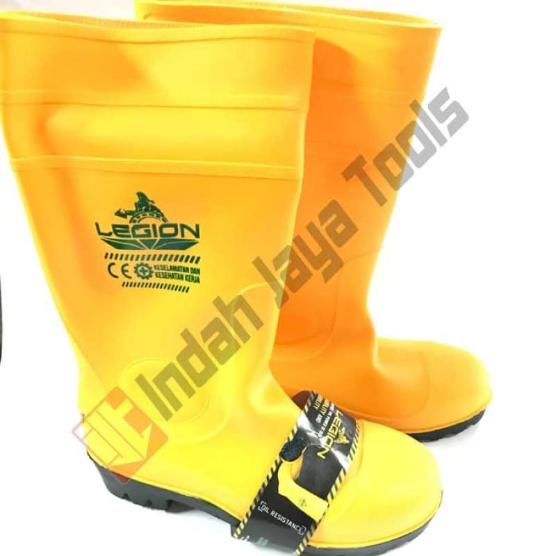 Jual Sepatu Boot Safety KONGGO PVC Kuning - Rainboot Yellow Boots ...