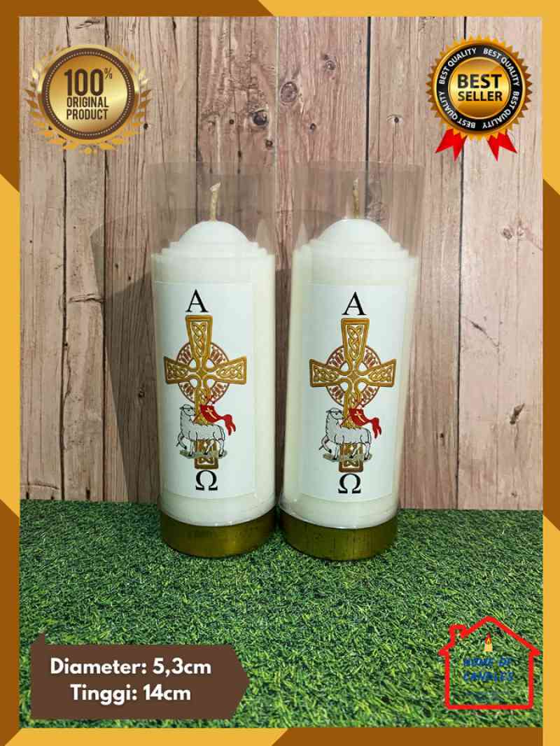 Promo Lilin Ibadah Doa Rohani Paskah | Lilin Paskah Gereja Ukuran 1 ...