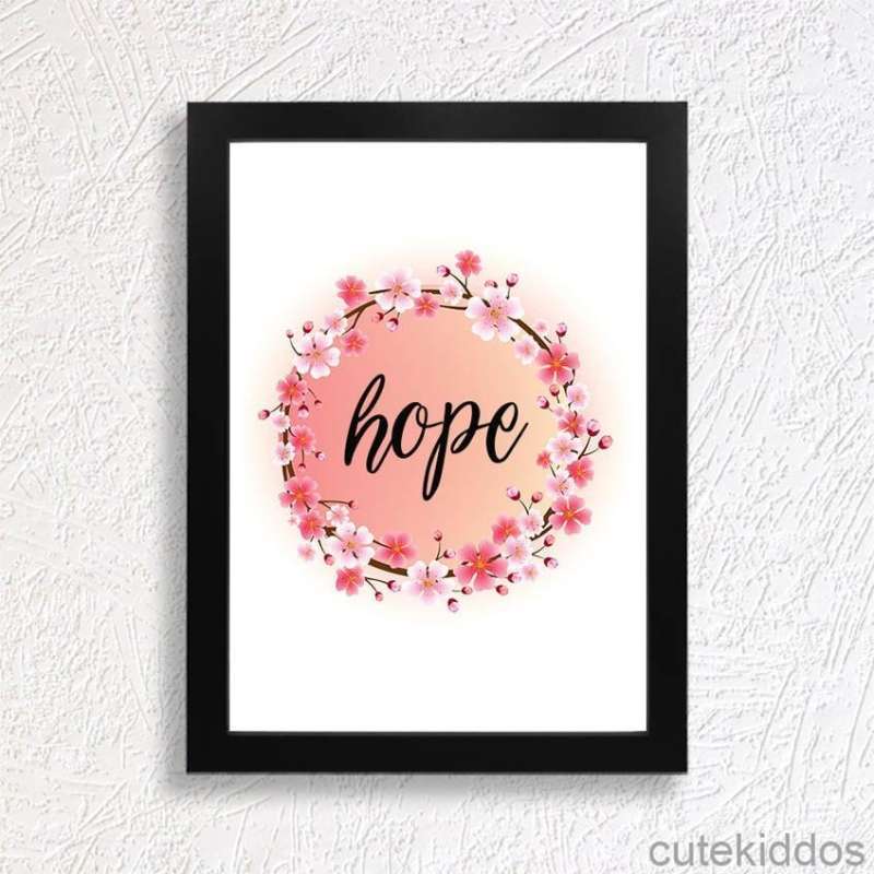 Jual Poster Shabby Chic / Hope / Pigura Hiasan Dinding / Dekorasi ...