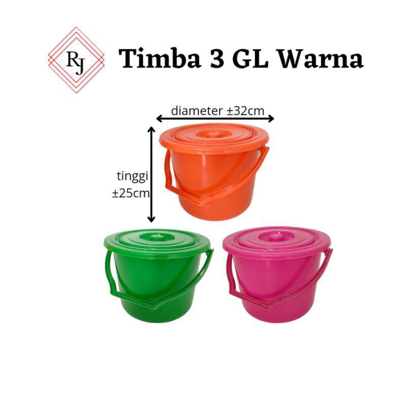 Jual Timba Plastik / Ember Air 3 Galon 12 Liter di Seller udrejekijaya ...