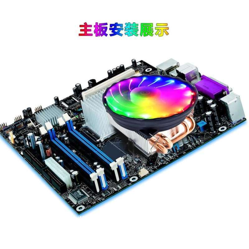 Jual CPU Heatsink 4 Heatpipe with 1 Fan 90mm - V4 - Black di Seller ...