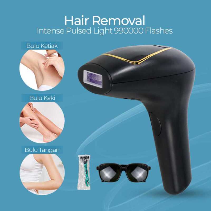 Jual GLO - Lescolton IPL Hair Removal Intense Pulsed Light 990000 Flashes - A112 Warna Hitam di ...