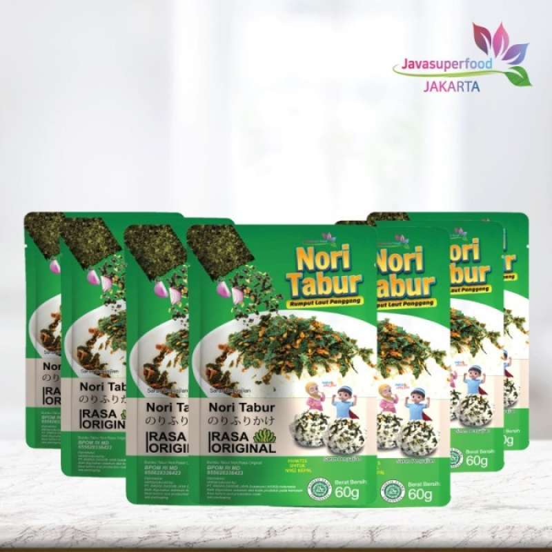 Jual Java Super Food Nori Tabur Rumput Laut Panggang Original - 60 Gram ...